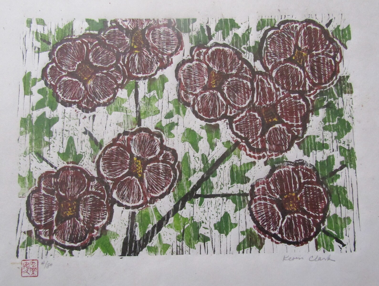 Wild Wood Rose Bush Flowers Original Modern Hand Carved - Etsy