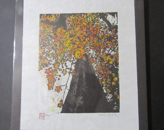 Woodblock Print Tree No. 16 Limited Edition Hand-pulled Block Print ...
