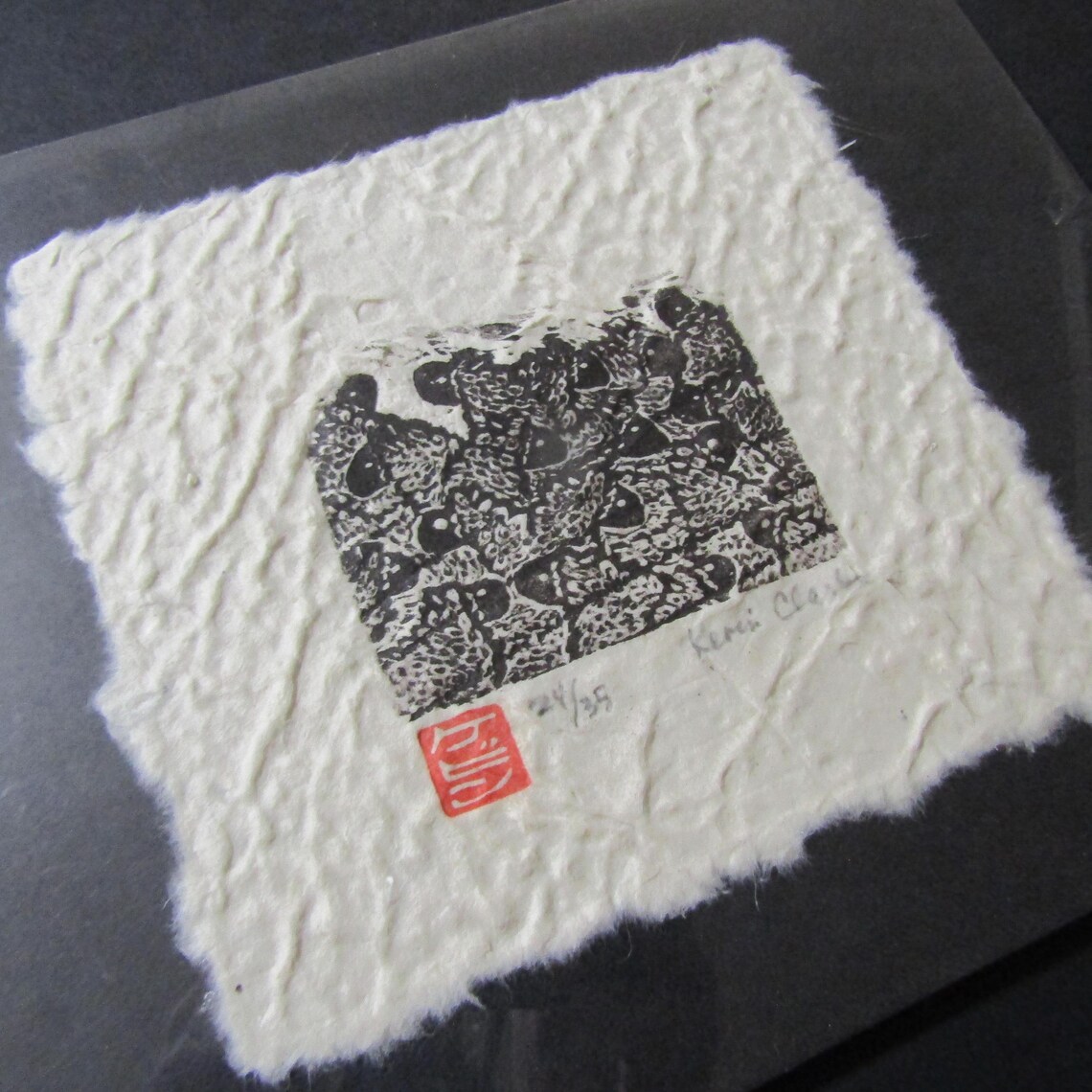Sheep Flock Lambs Wool Woodcut Engraving Woodblock Print Japanese Moku ...