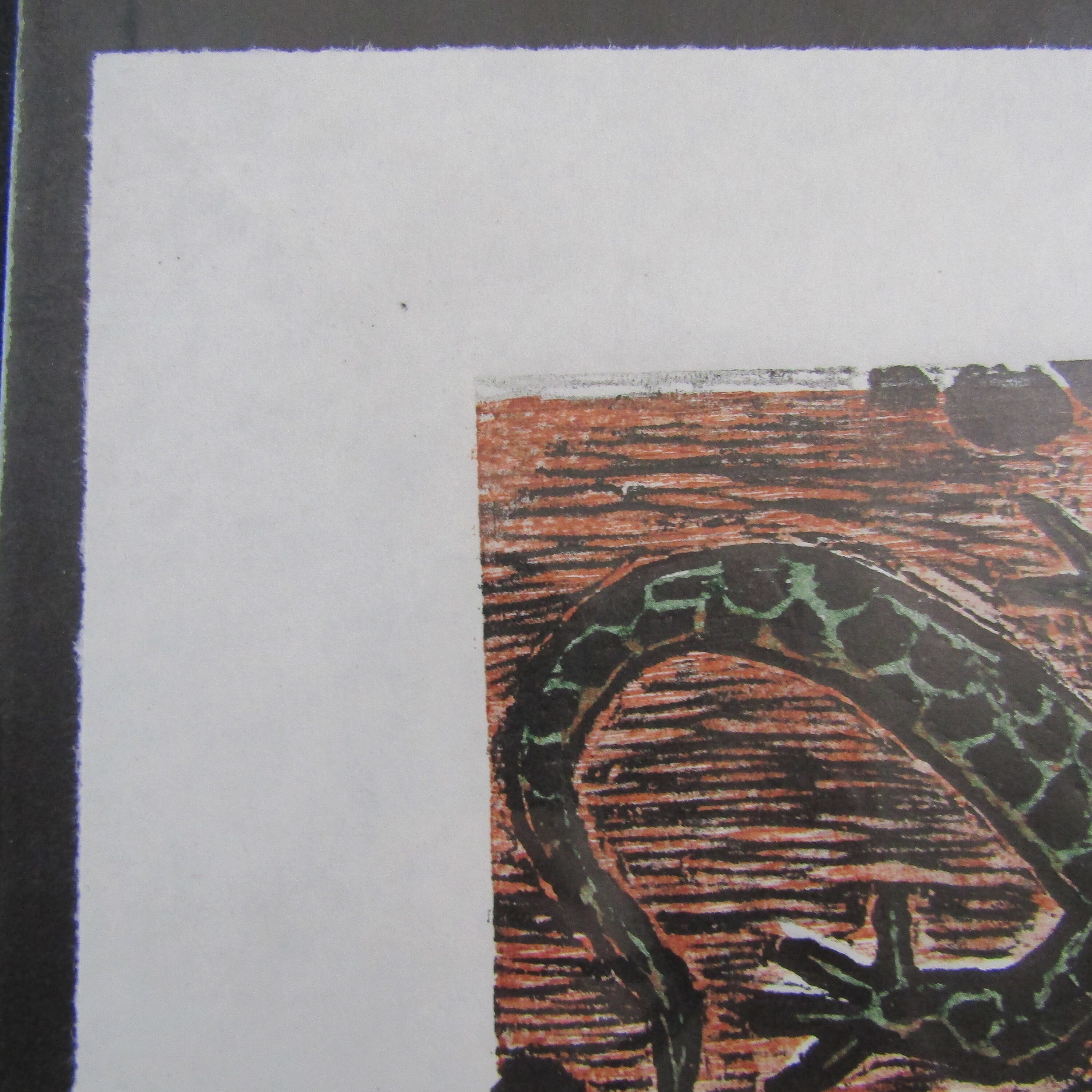 Spotted lizard gecko hand carved woodblock print Japanese | Etsy