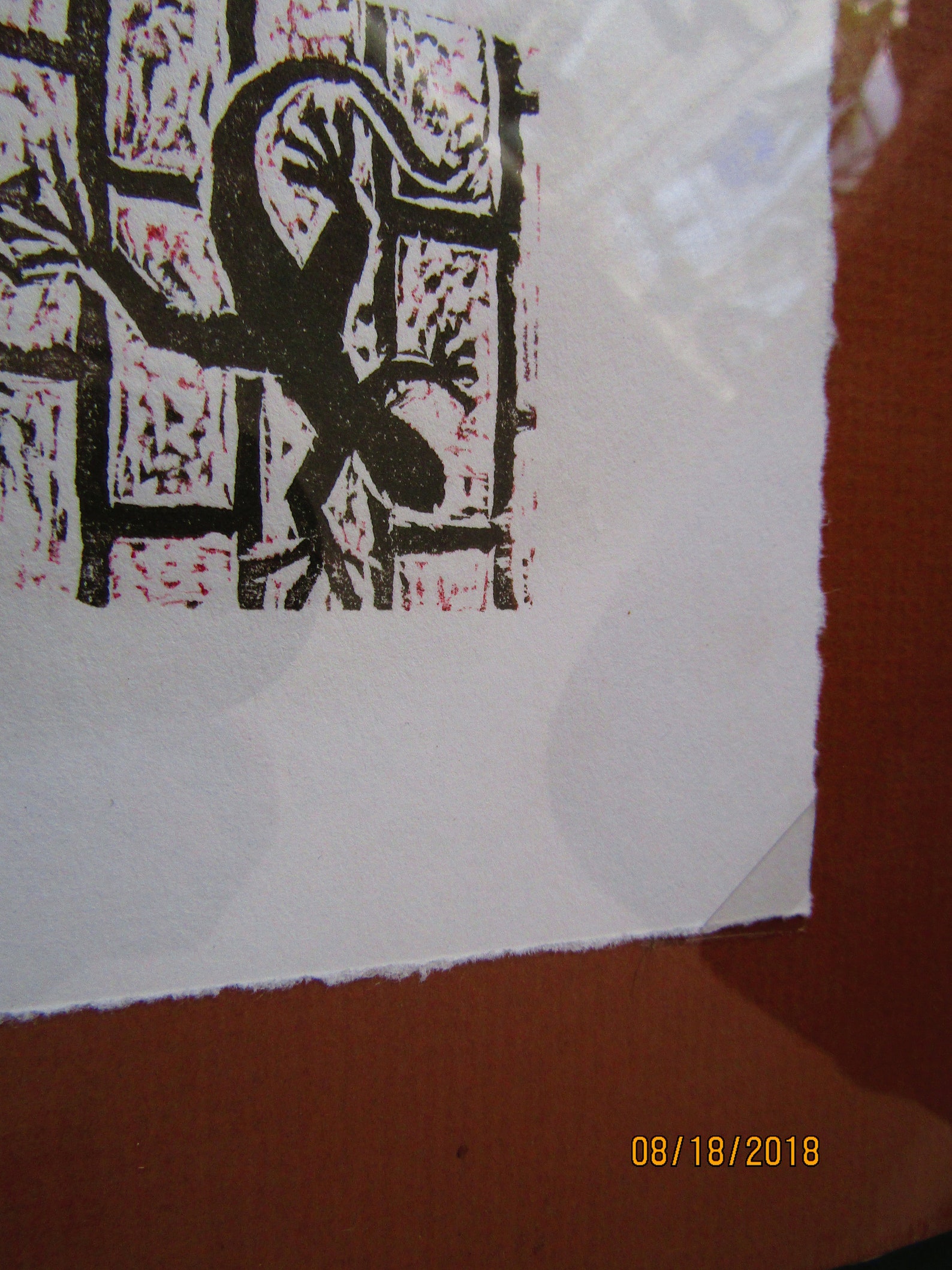 Lizard Wall Gecko Reptile Woodcut Engraving Hand Carved Woodblock Print ...