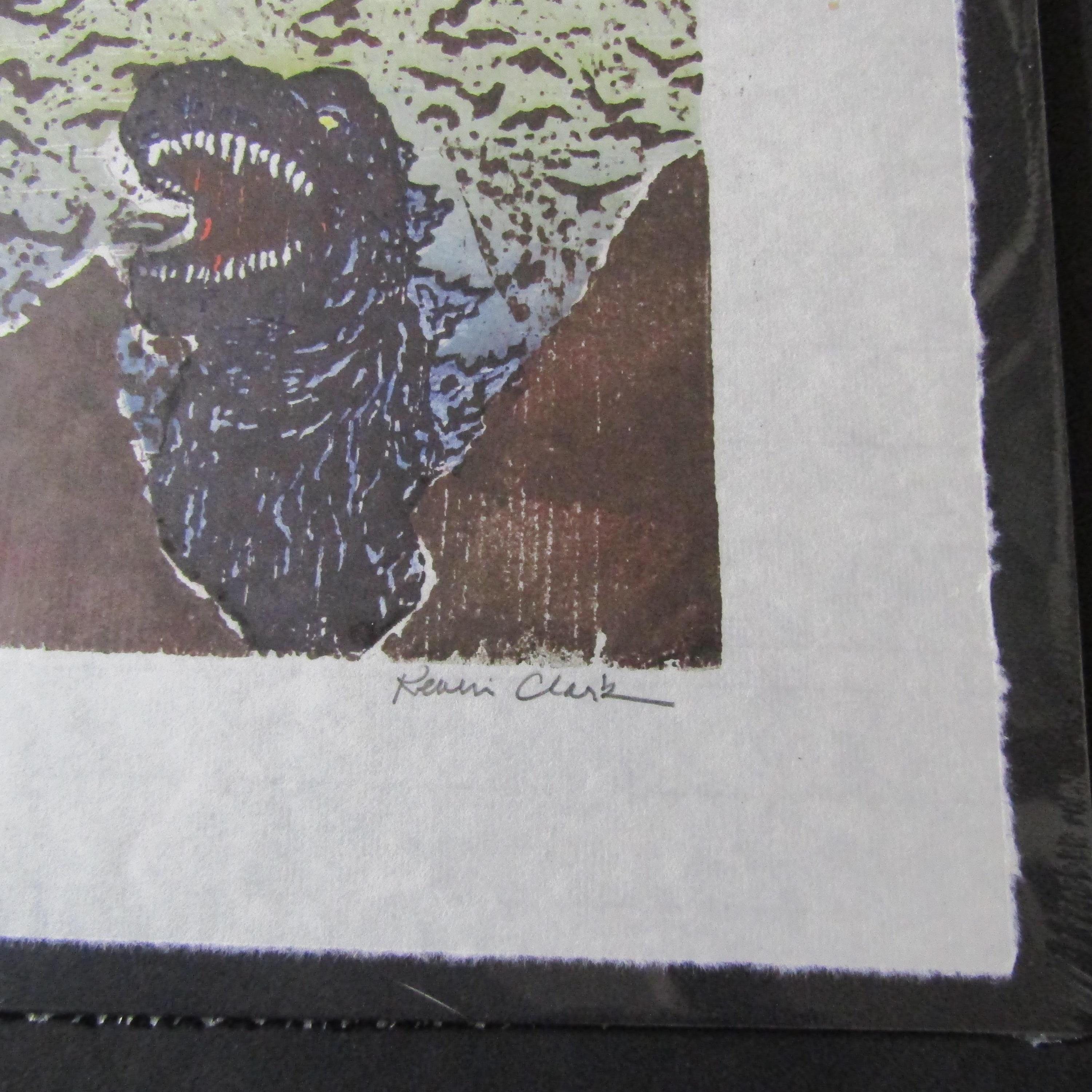 Kaiju Godzilla-like Monster Dinosaur and His Murder Japanese Bird or ...