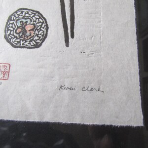 Chopsticks & Sushi Hashi Hand Carved Woodblock Print Japanese Washi ...