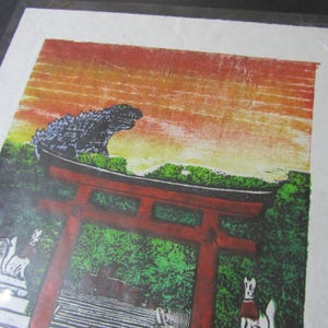 Kaiju Godzilla-like Monster Dinosaur Fushimi Inari Taisha Fox Shrine ...