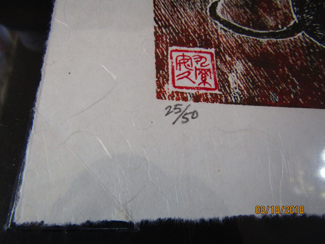 Nezumi Mouse Rat Mice Woodcut Engraving Hand Carved Woodblock - Etsy