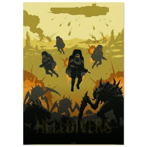 Helldivers Posters - Etsy