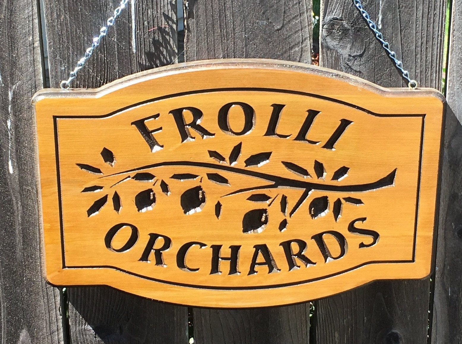 Family Farm Orchard Sign Northern Cedar Carved Wood Sign | Etsy