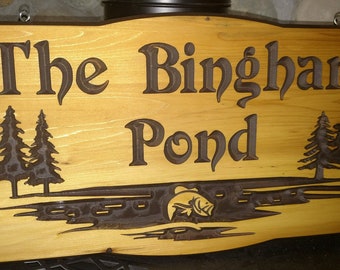 Pond Sign | Etsy