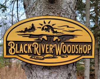 Family Name Sign Carved Cedar Wood Sign Rustic Shape With - Etsy