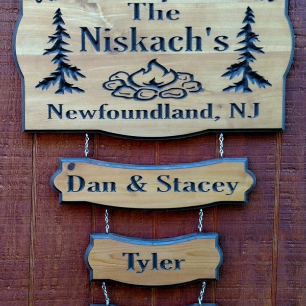Wood Camping Sign - Etsy