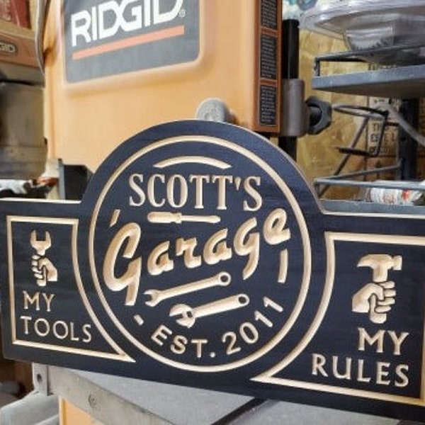 Wood Garage Sign - Etsy