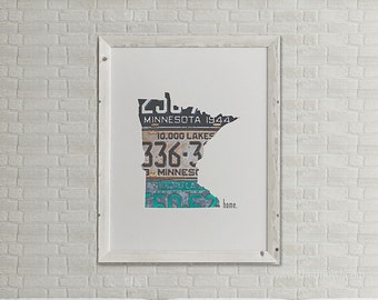 Minnesota outline | Etsy