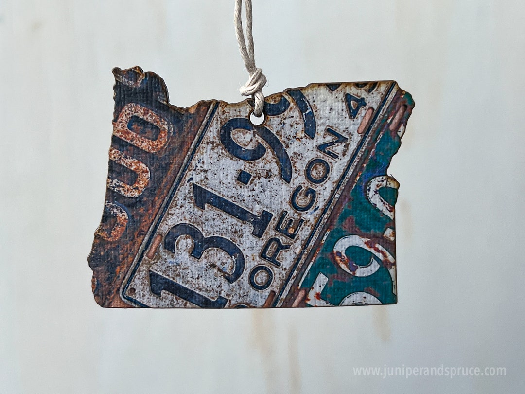 Oregon Handmade Gift for Friend Road Trip Ornament Handmade Christmas ...