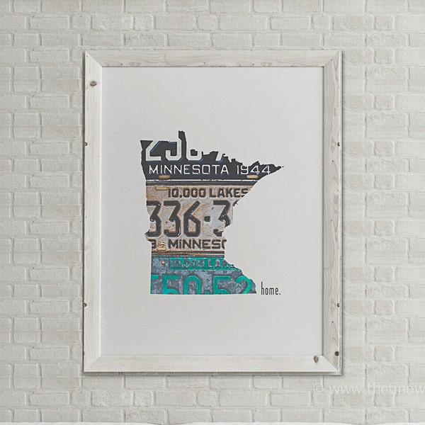 Mn License Plate Art - Etsy