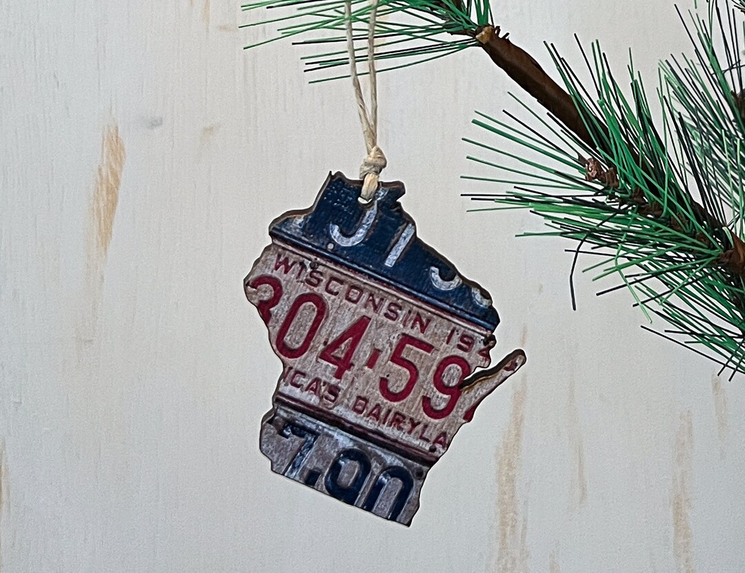 Wisconsin Handmade Gift for Friend Road Trip Ornament Handmade ...