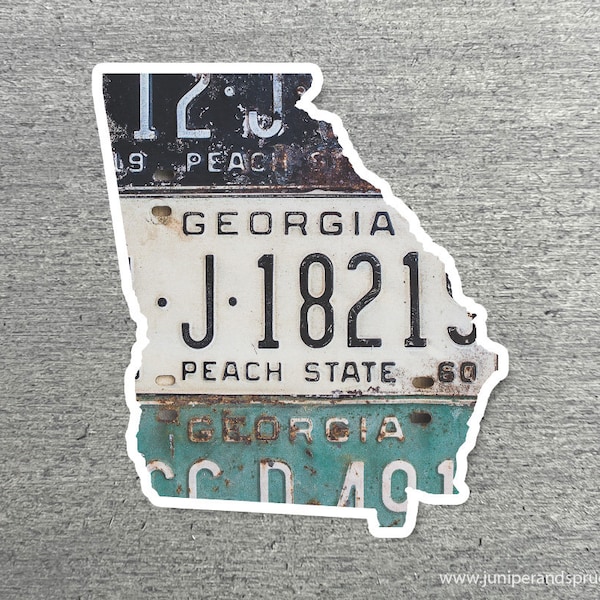 Georgia Vintage License Plates - Etsy