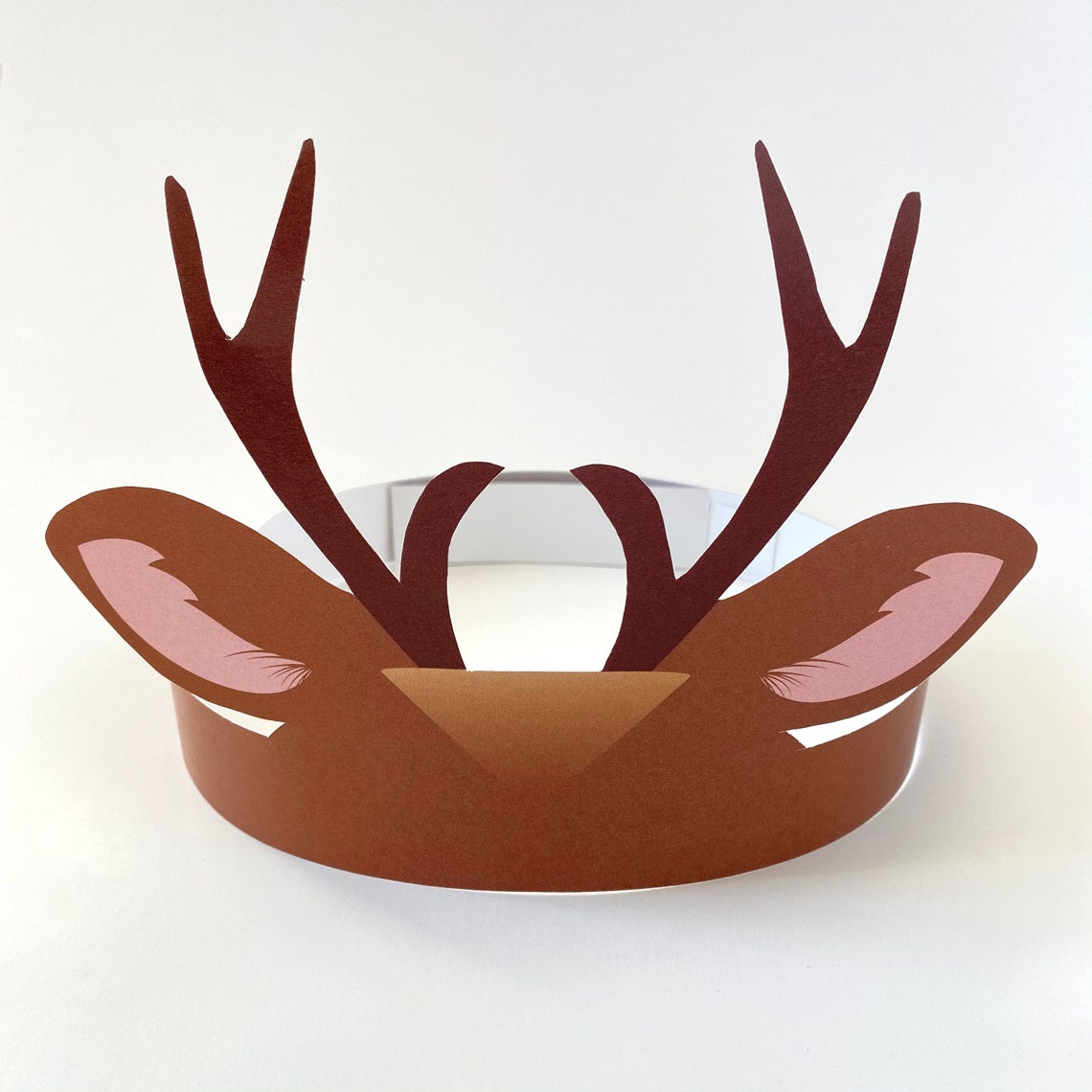 DIY Forest Animal Paper Crown: Fox, Deer, Bear (PDF Template) - Etsy