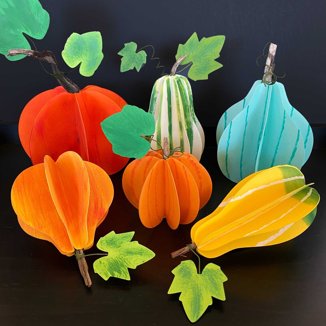 DIY Paper Pumpkins, Squashes, and Gourds | Paper Pumpkins Crafting ...