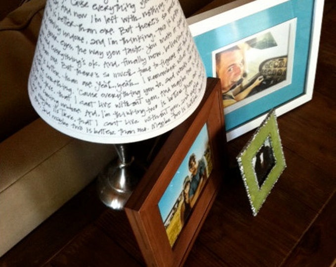 Lyrics Lamp Shade. - Etsy
