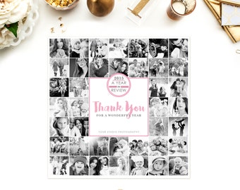 Photo card template | Etsy