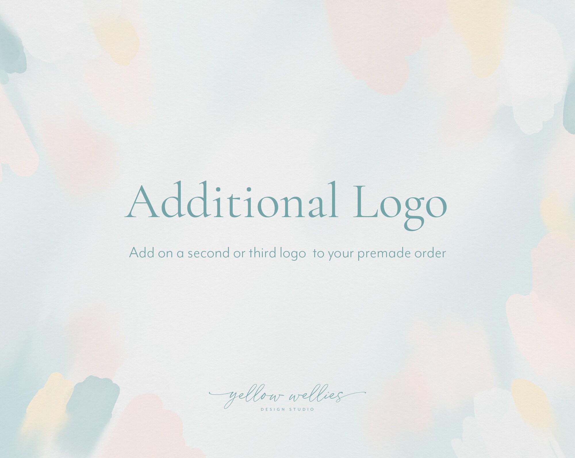 Second Logo Add on for Premade Logos | Etsy