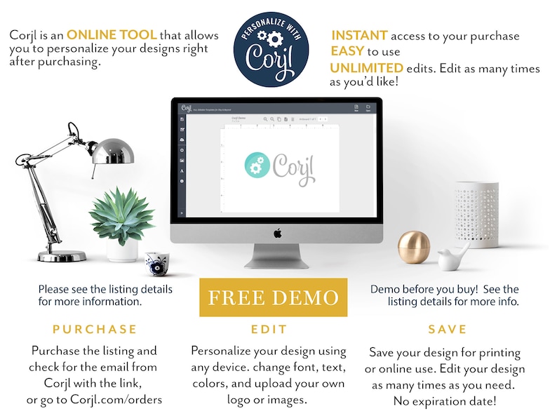 CORJL Editable Business Card Template Printable Business - Etsy