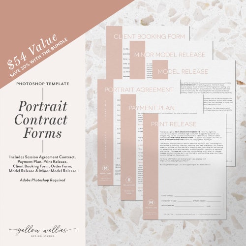 Wedding Model Release Form Wedding Photography Forms Model - Etsy