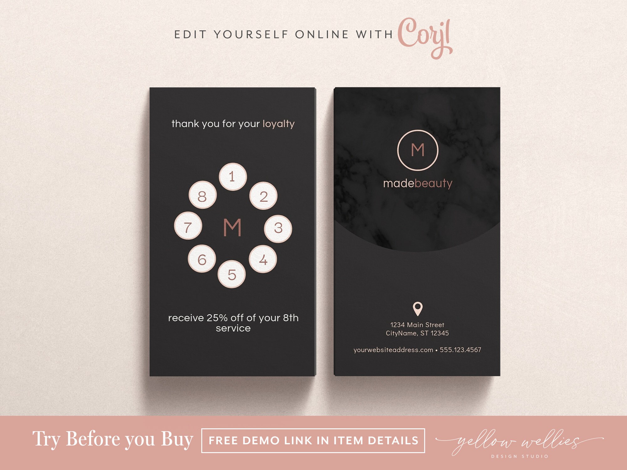 Customer Loyalty Punch Card