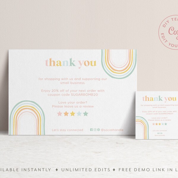 Etsy Review Card - Etsy