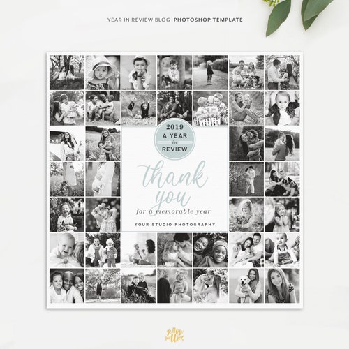 Photo Collage Template Blog Board Canva Photoshop - Etsy