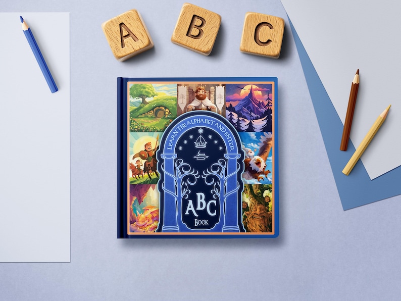 Lotr Baby ABC Book - Soft- or Hardcover - Fantasy Nursery Book - Lord ...