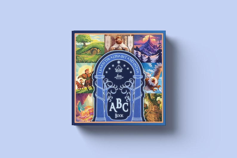 Lotr Baby ABC Book - Soft- or Hardcover - Fantasy Nursery Book - Lord ...