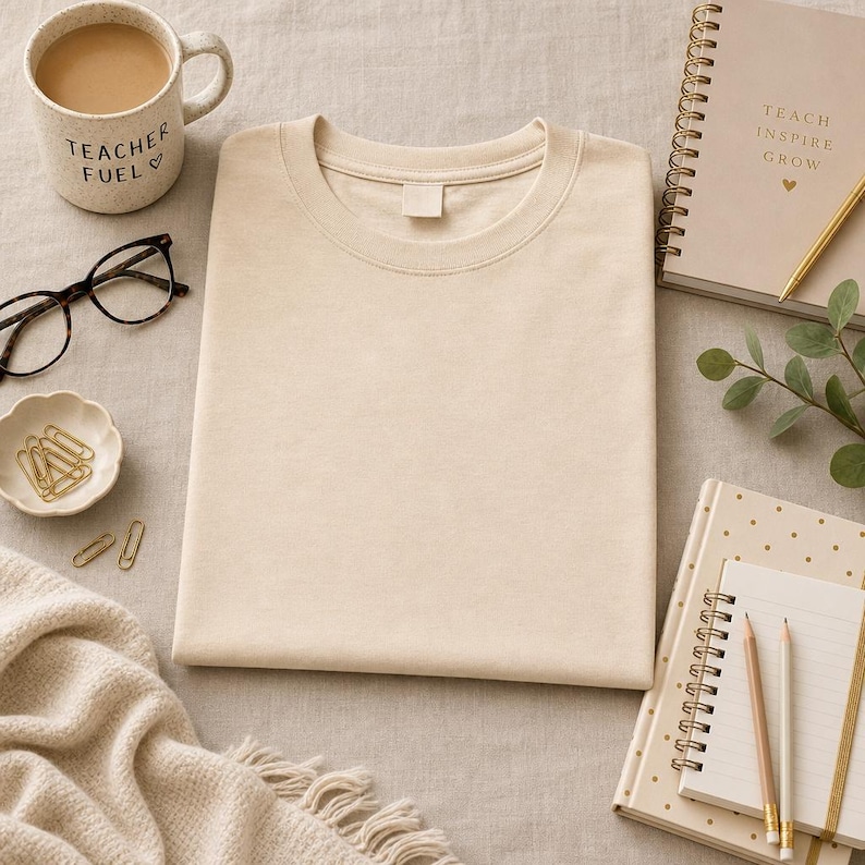 Editable Teacher Shirt Mockup Bundle, Classroom Scene (digital Download ...