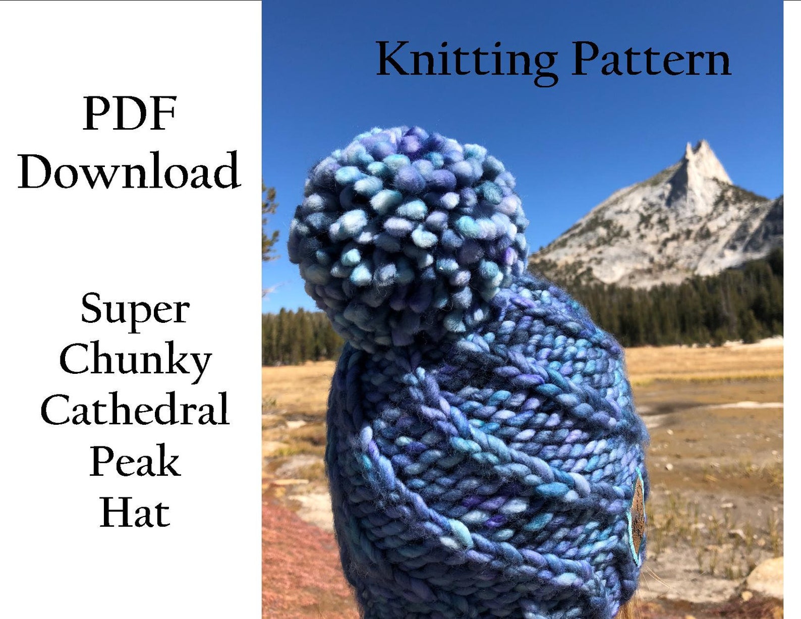 Hat Knitting Pattern Super Chunky Hat Super Bulky Hat - Etsy