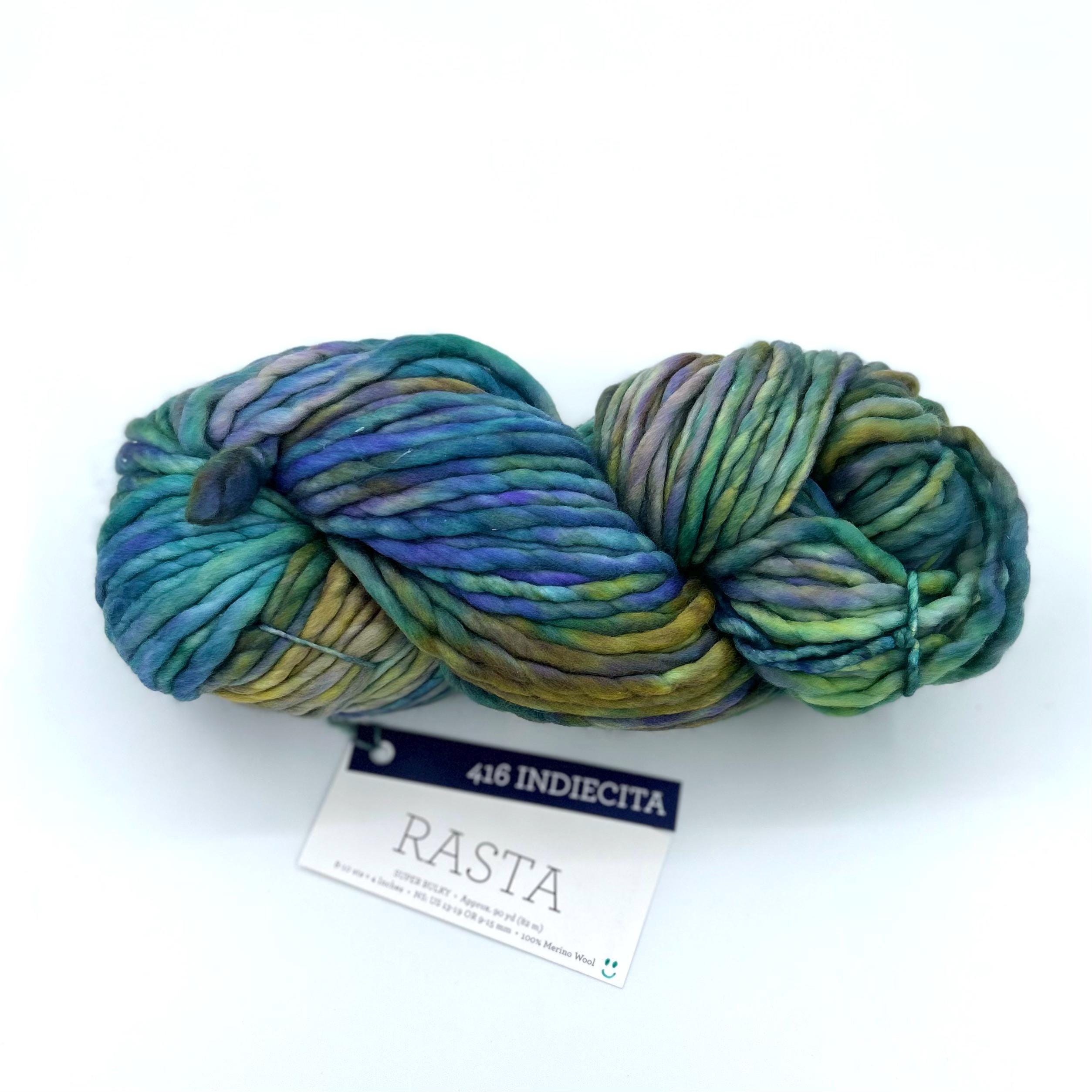 Malabrigo Rasta Yarn, Super Bulky, 100% Merino Wool, Indiecita 416
