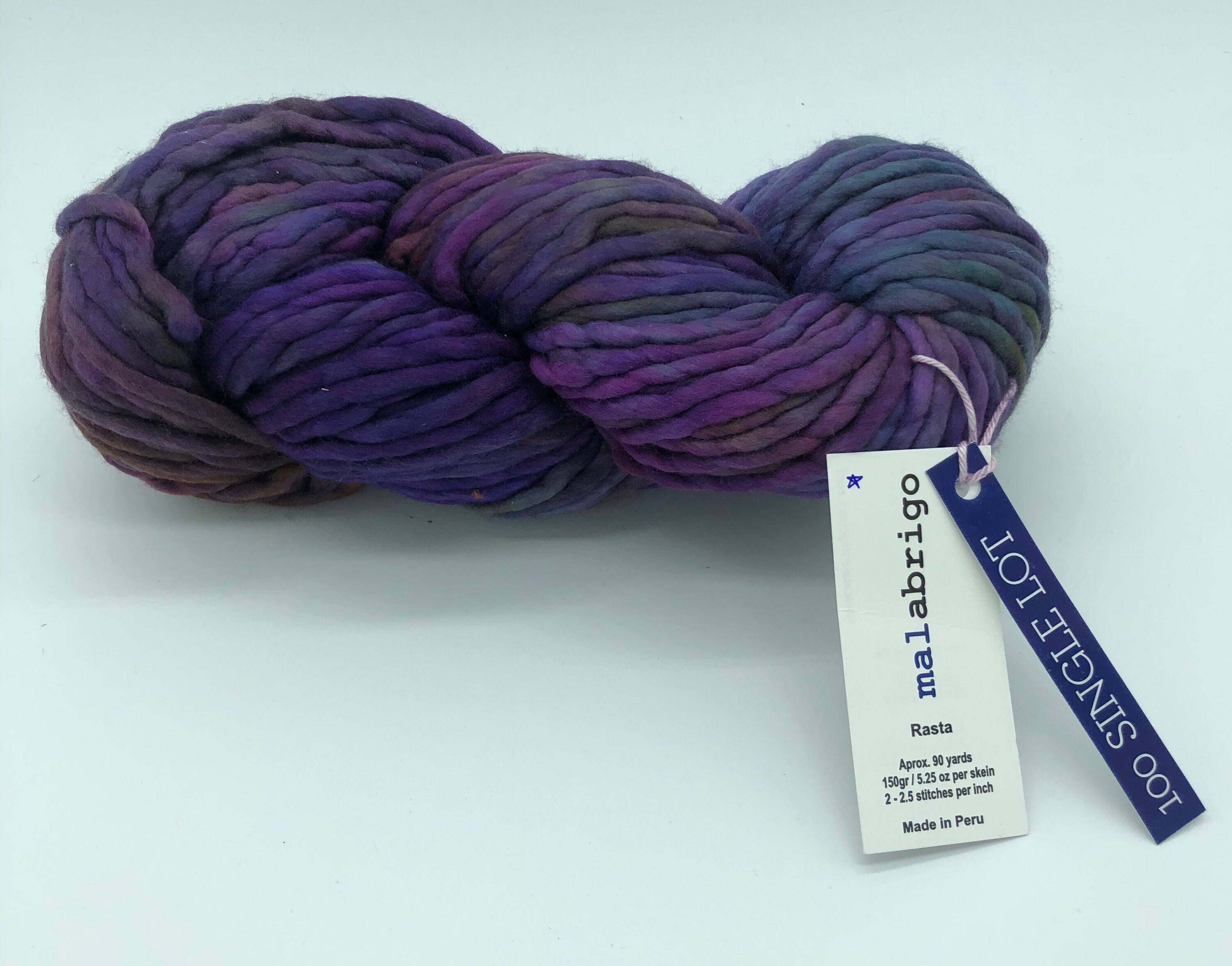 Malabrigo Rasta Yarn Knitting Pattern, Super Bulky, 100% Merino Wool ...