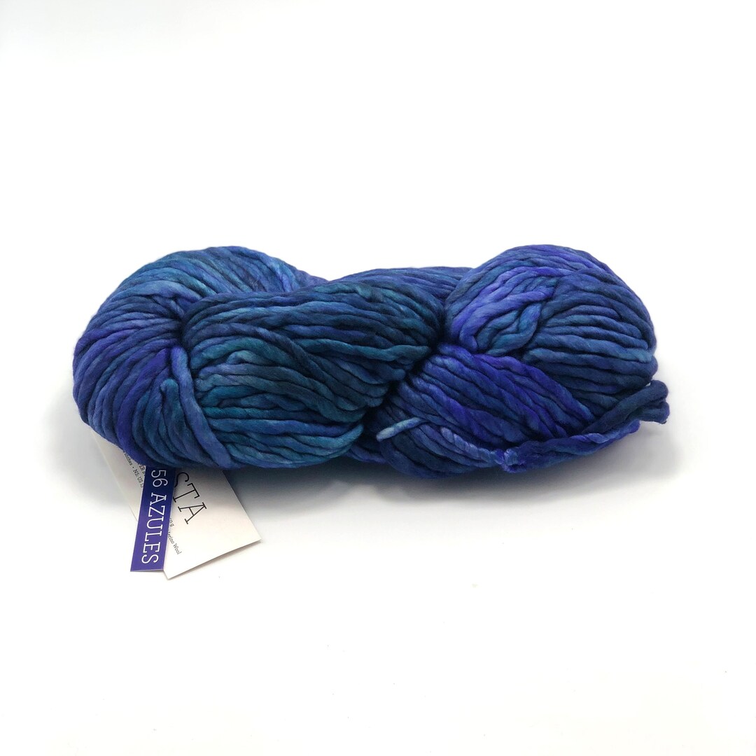 Malabrigo Rasta Super Bulky Merino Wool Yarn, Azules 856 - Etsy