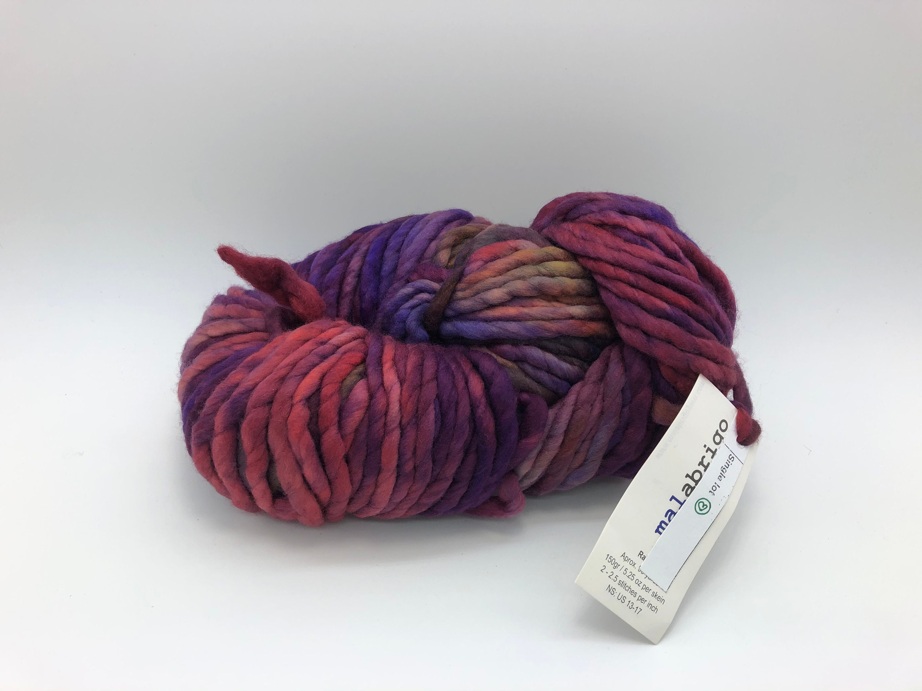 Malabrigo Rasta Yarn Knitting Pattern, Super Bulky, 100% Merino Wool ...