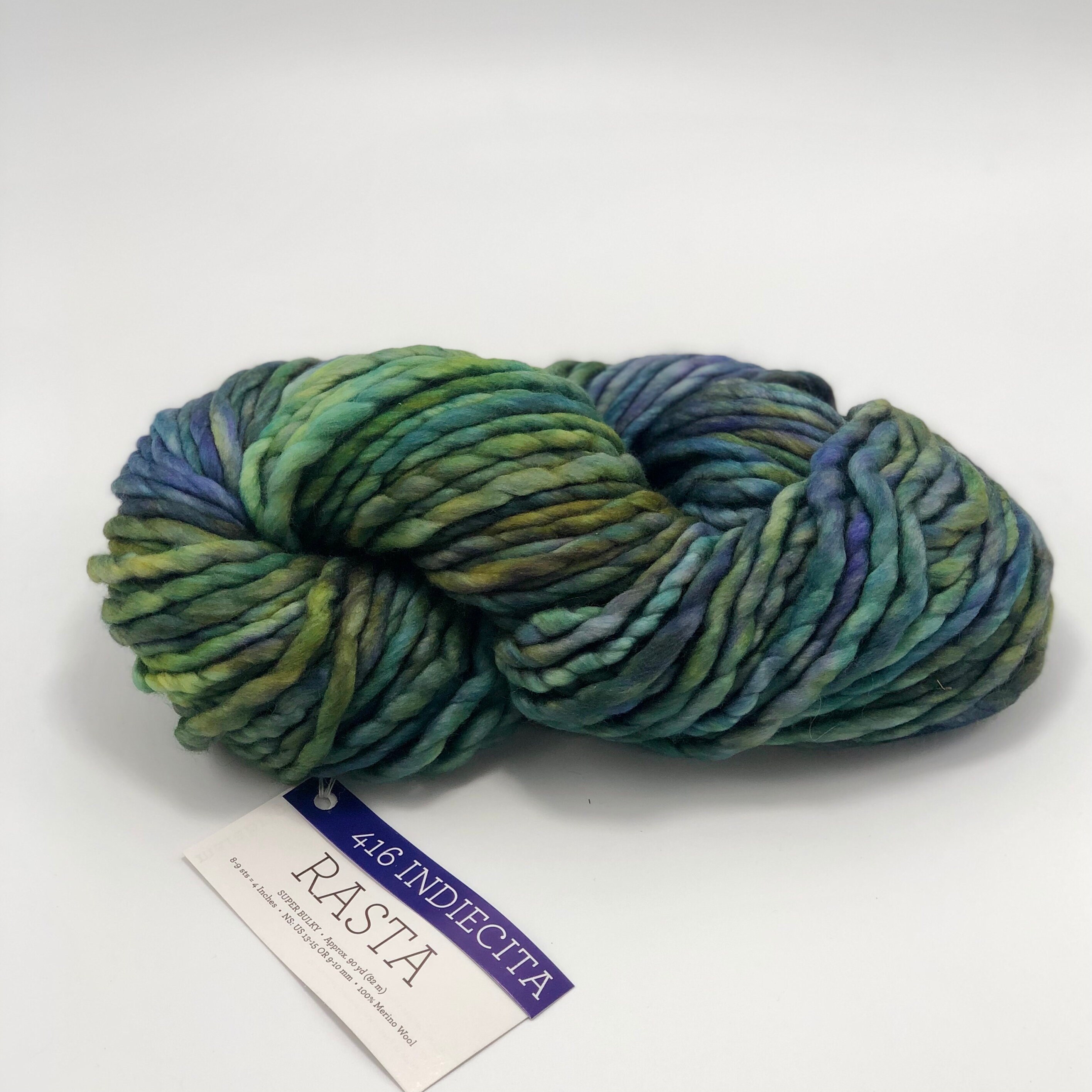 Malabrigo Rasta Yarn, Super Bulky, 100% Merino Wool, Indiecita 416