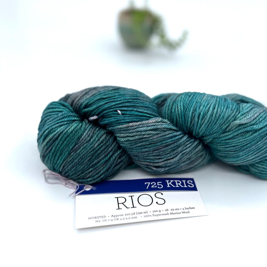 Malabrigo Rios Yarn, Worsted Weight, 100% Superwash Merino Wool, 725 ...