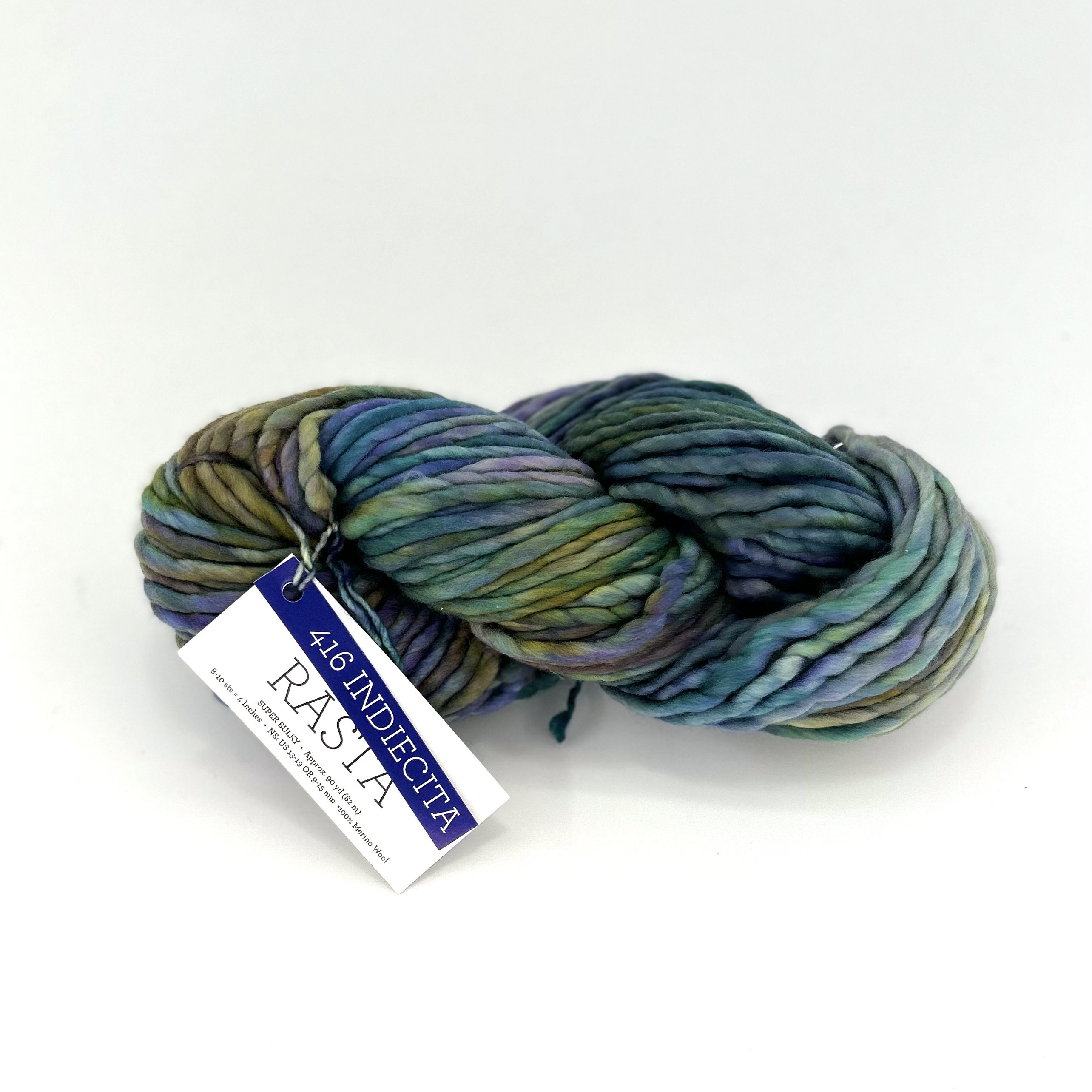 Malabrigo Rasta Yarn, Super Bulky, 100% Merino Wool, Indiecita 416
