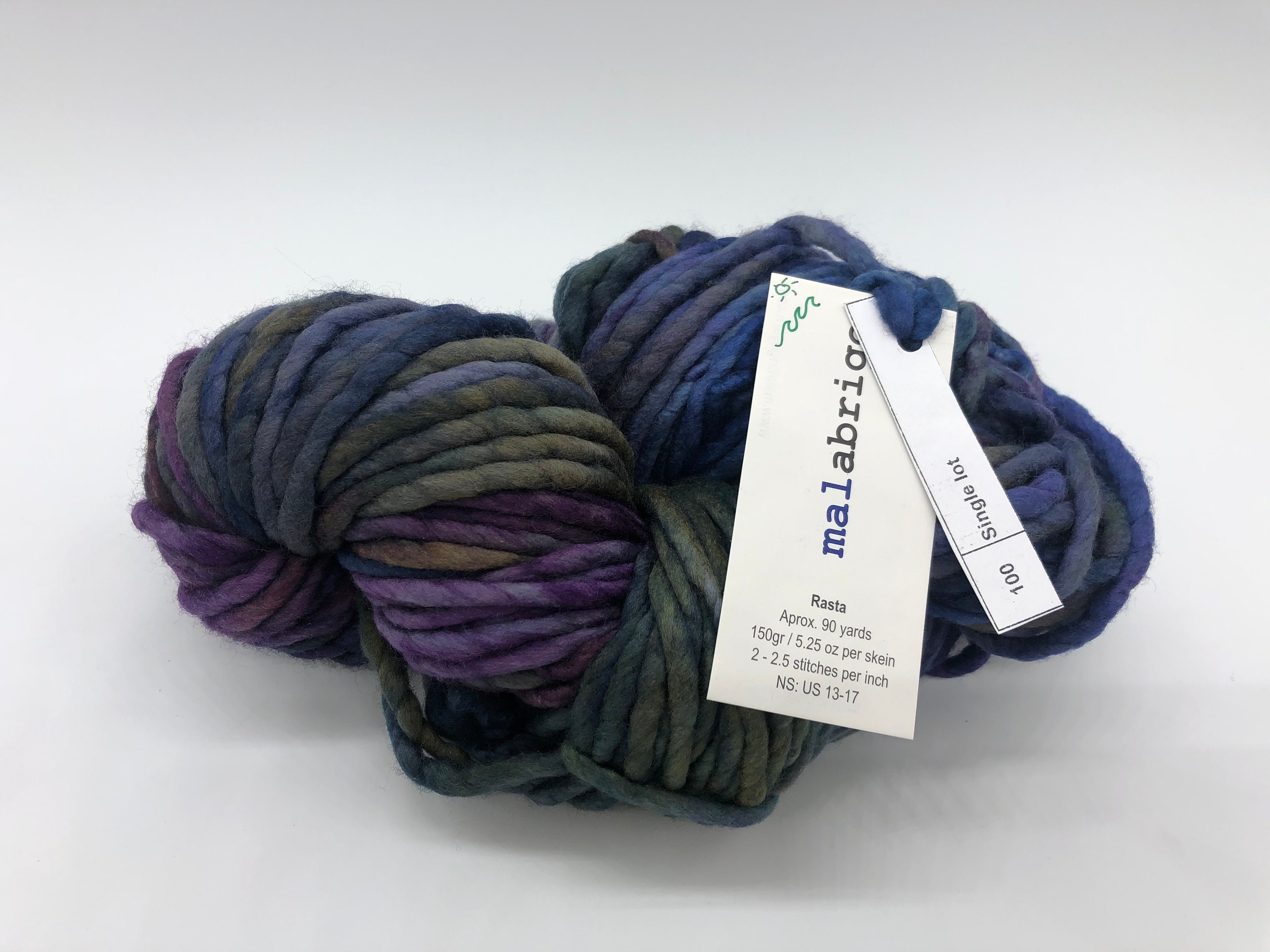 Malabrigo Rasta Yarn Knitting Pattern, Super Bulky, 100% Merino Wool ...