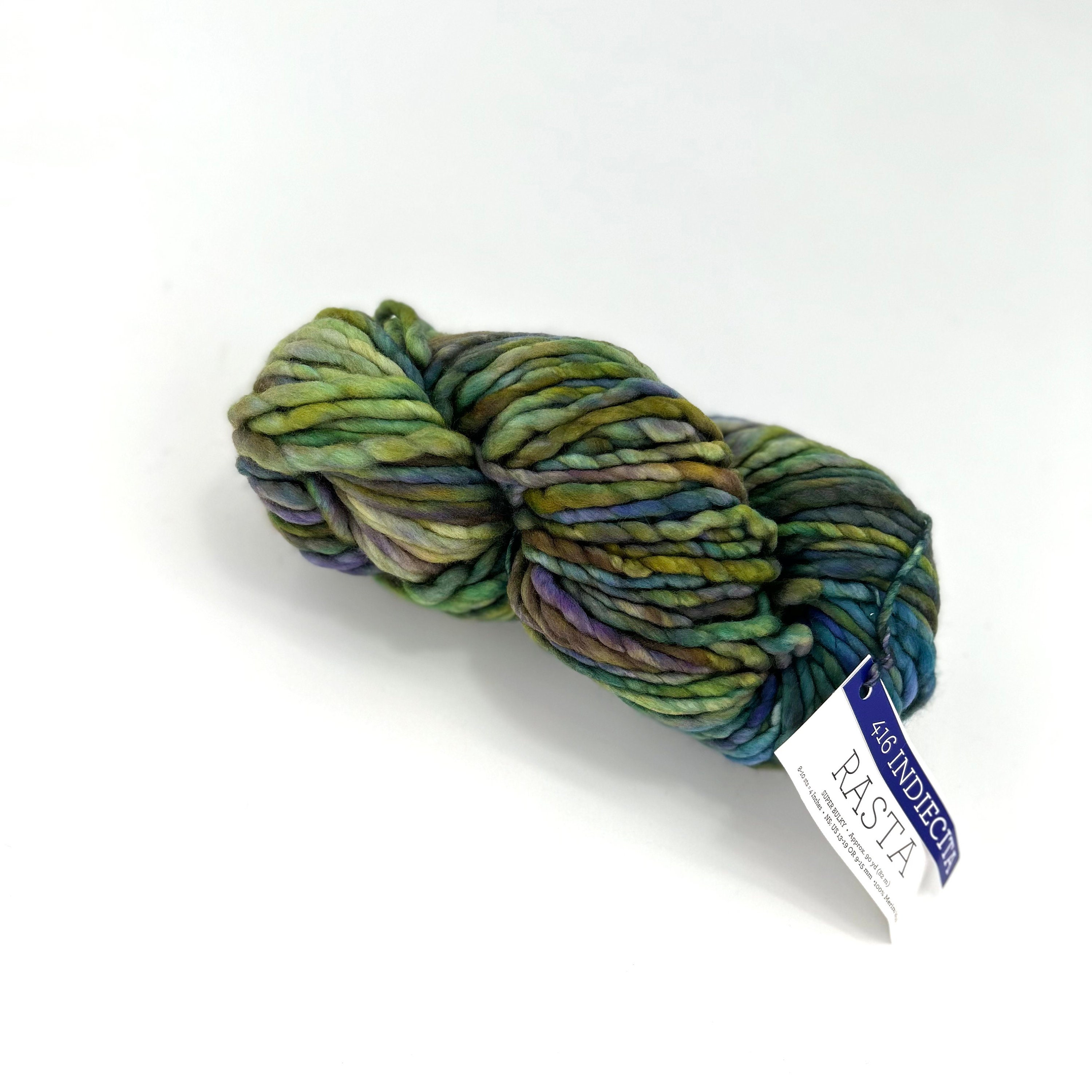 Malabrigo Rasta Yarn, Super Bulky, 100% Merino Wool, Indiecita 416