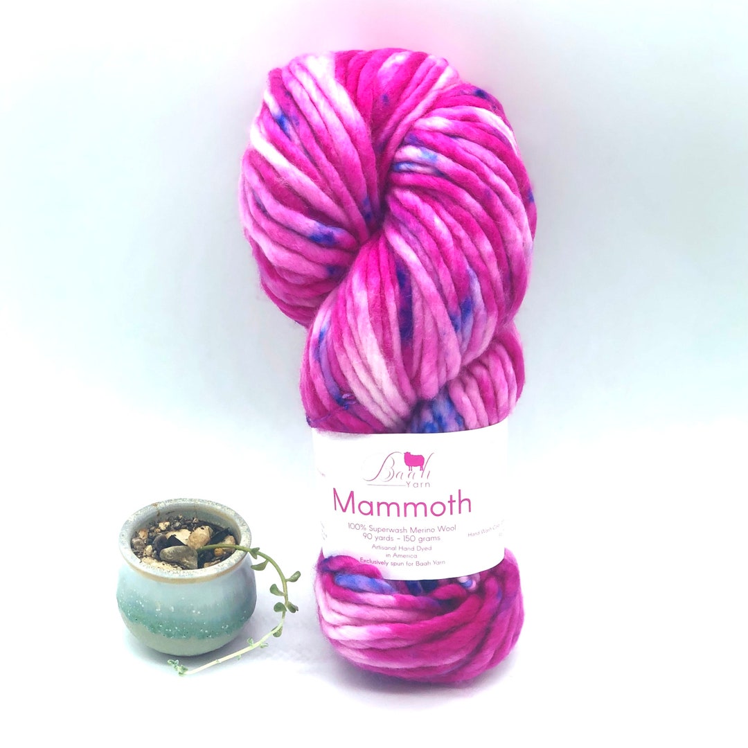 Mammoth Baah Yarn Super Bulky 100% Merino Wool Single Ply - Etsy