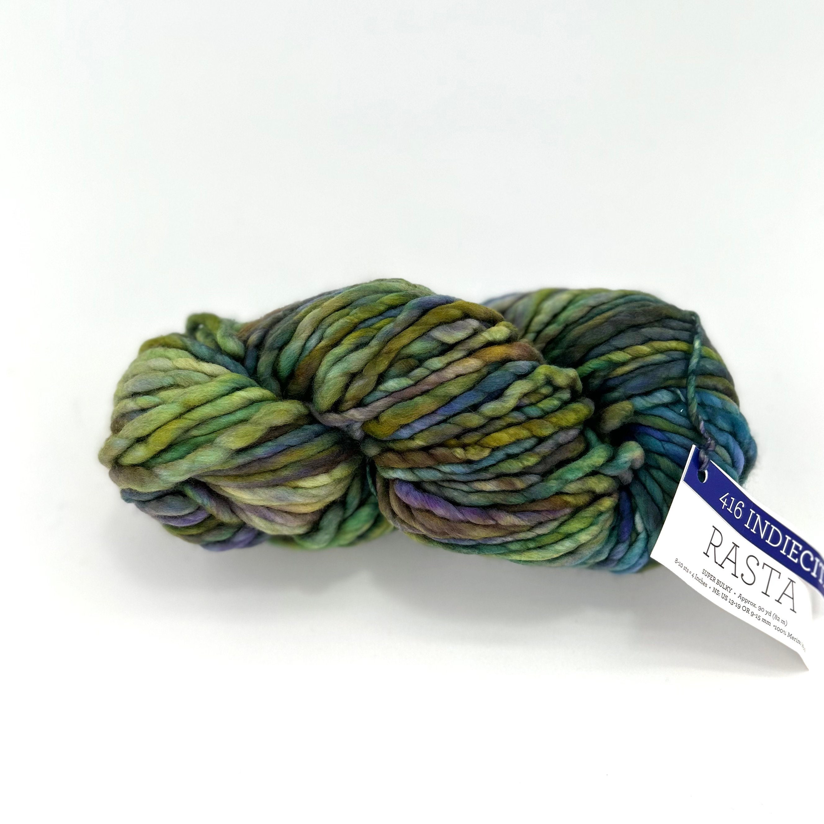 Malabrigo Rasta Yarn, Super Bulky, 100% Merino Wool, Indiecita 416