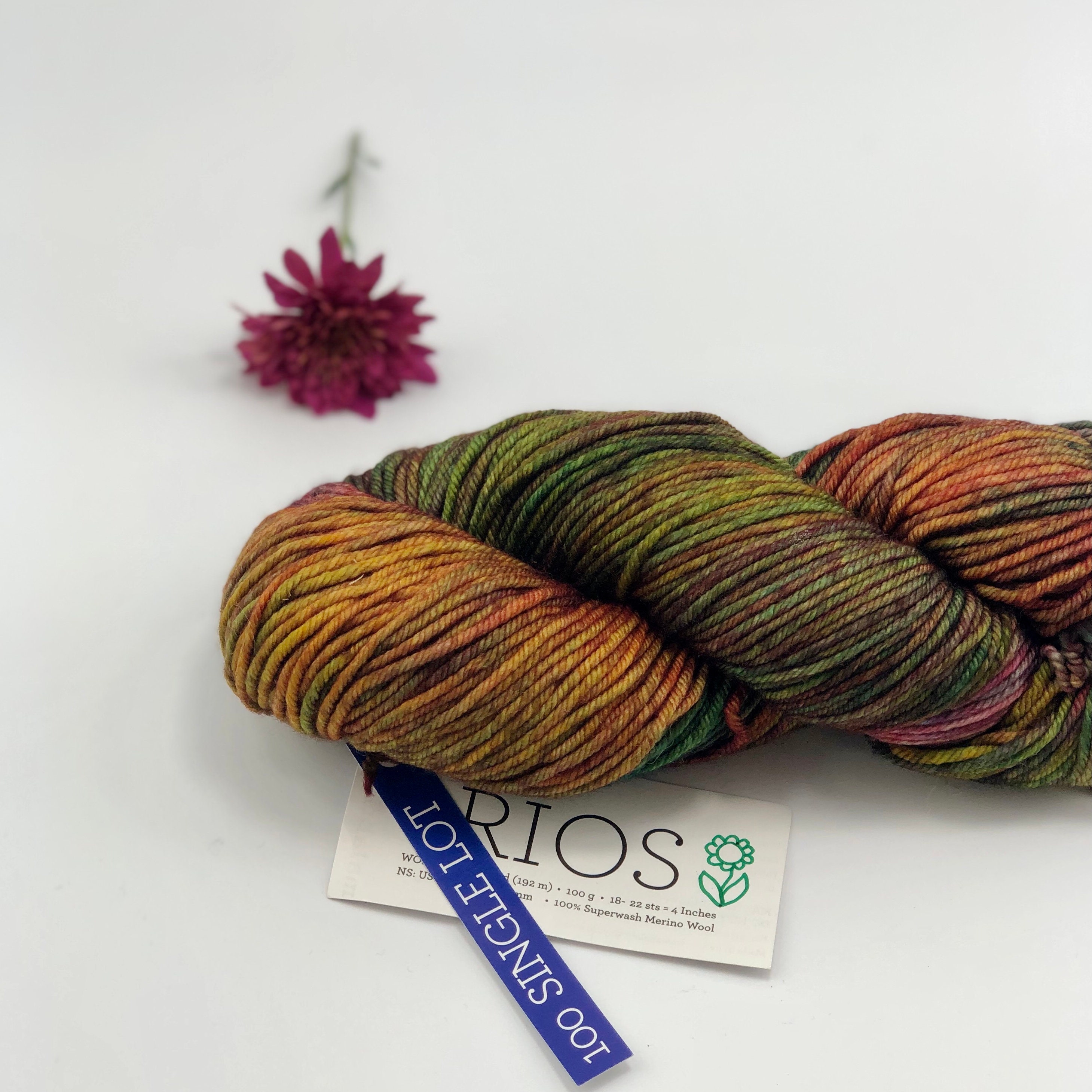 Malabrigo Rios Yarn Hat Knitting Pattern, Worsted weight, 100% Merino ...