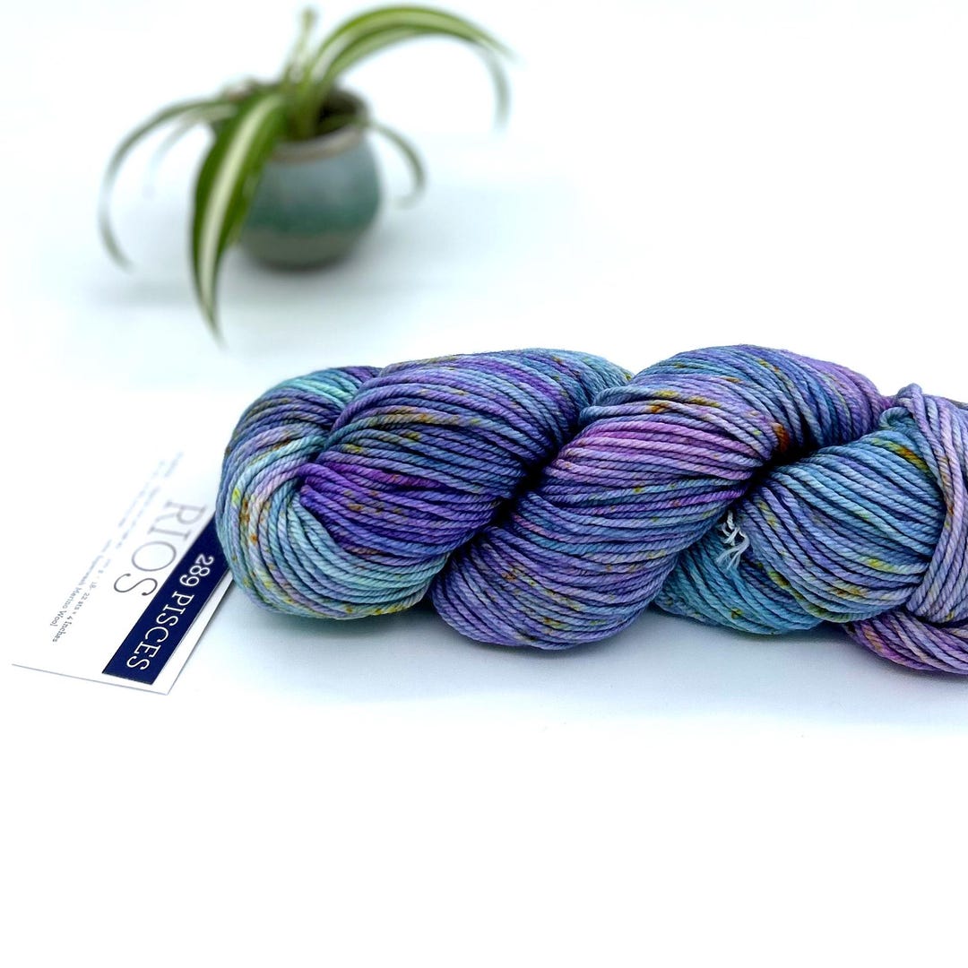 Malabrigo Rios Yarn Hat Knitting Pattern, Worsted, Pisces, 100% Merino ...