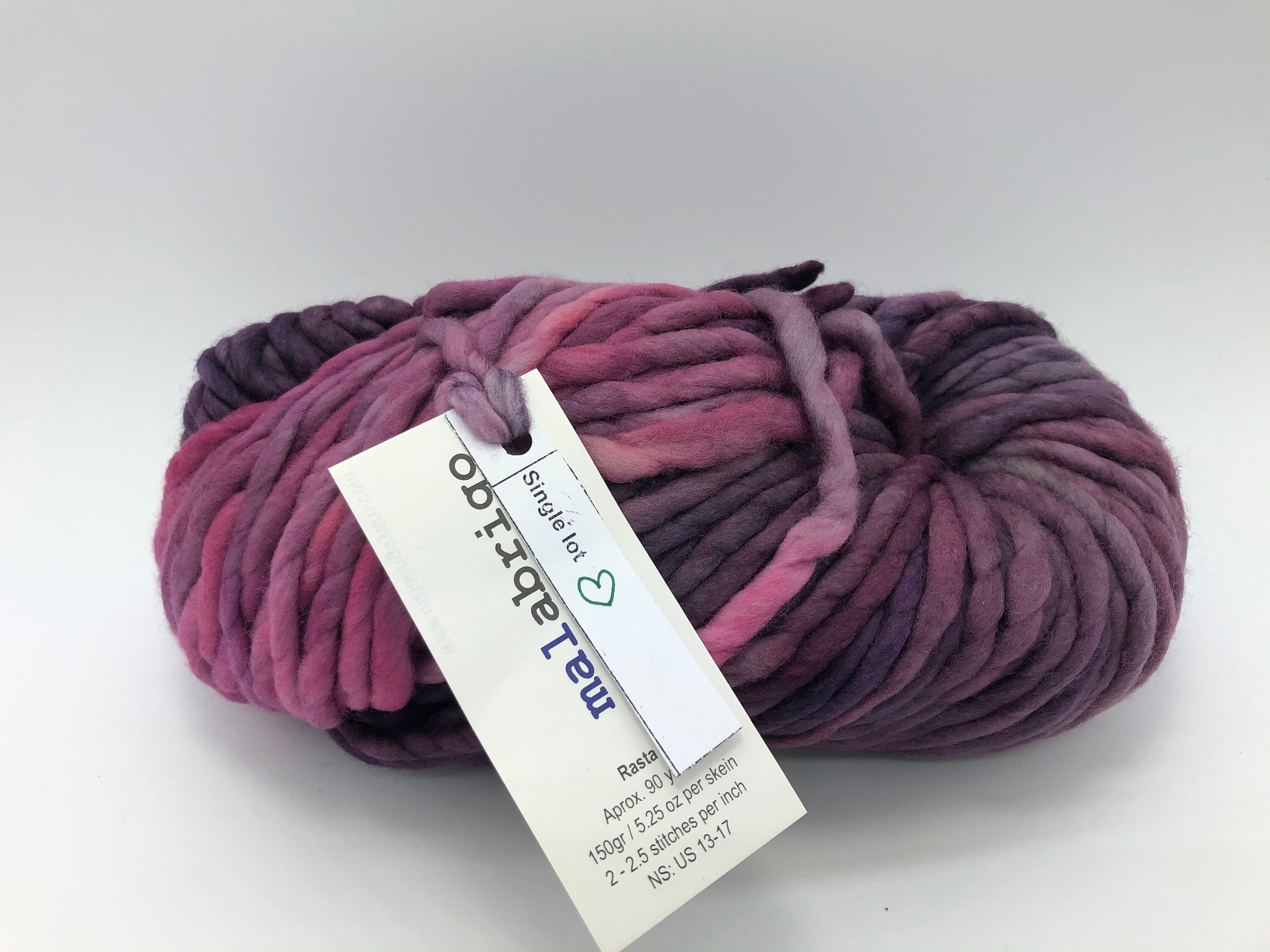 Malabrigo Rasta Yarn Knitting Pattern, Super Bulky, 100% Merino Wool ...