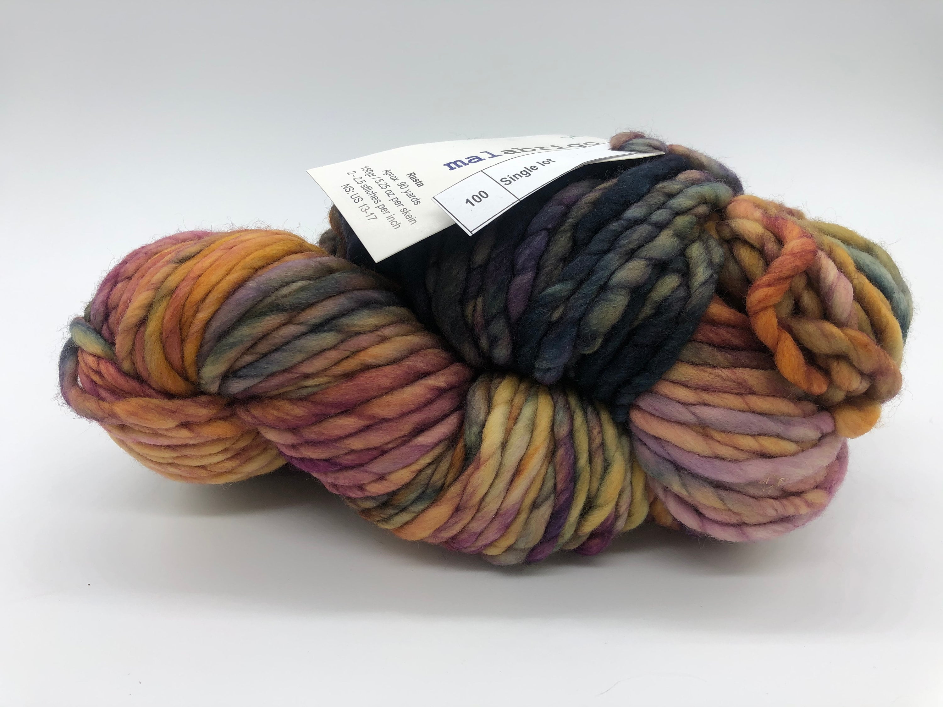 Malabrigo Rasta Yarn Knitting Pattern, Super Bulky, 100% Merino Wool ...