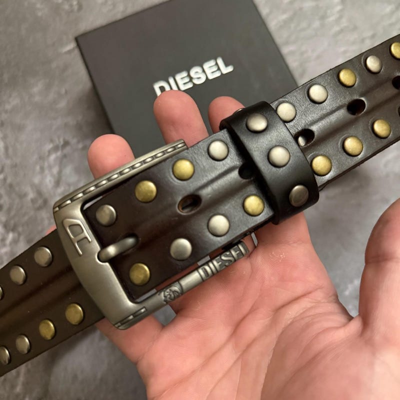 Vintage Diesel Belt Men - Etsy